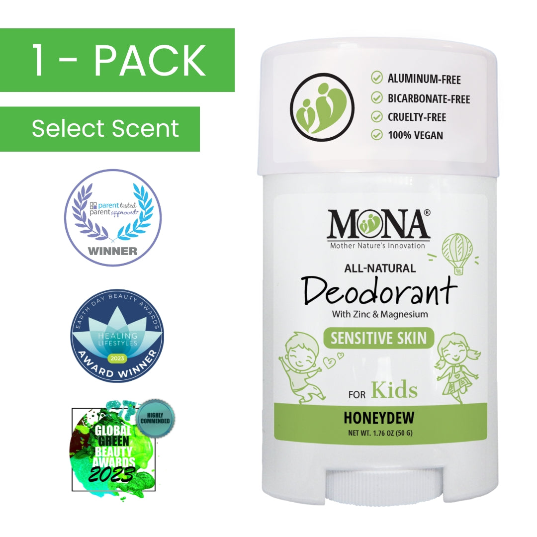 Natural Deodorant for Kids Girls Boys | 1.76 Oz – MONA BRANDS