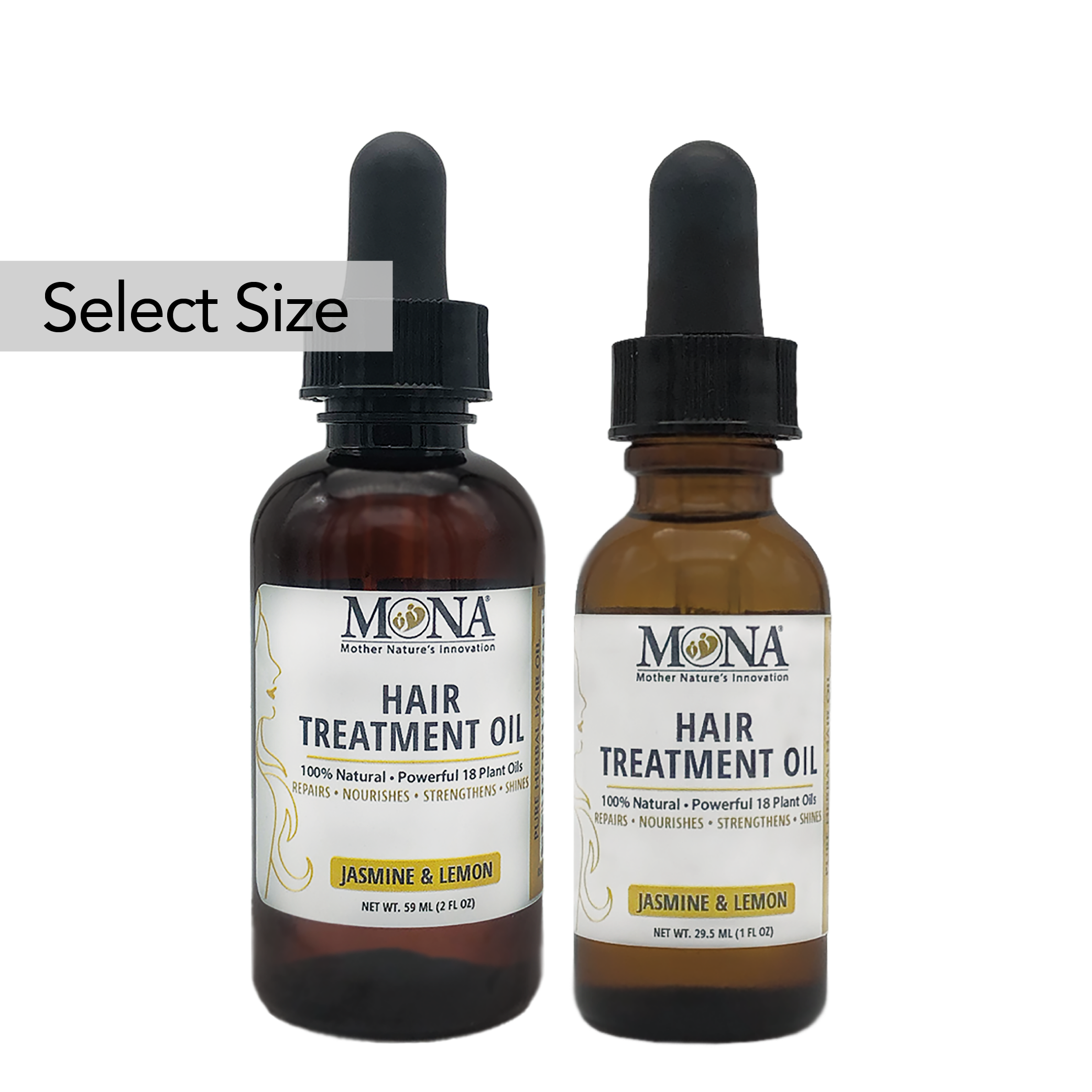 All Natural Hair Treatment Oil (Jasmine & Lemon Scents) – MONA BRANDS